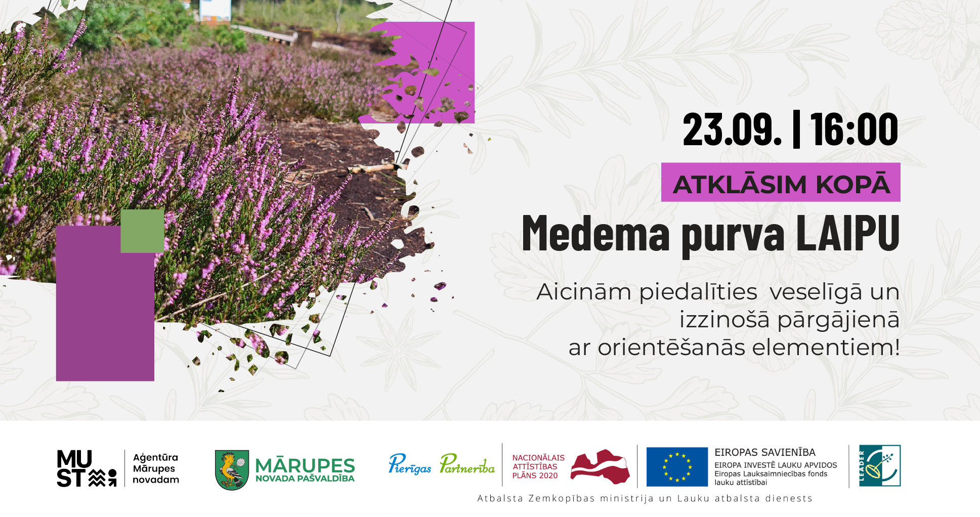 23. septembrī Vētrās Medema purva laipas atklāšana | Mārupe